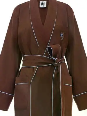 Sleeper Paros Piped Robe - Brown