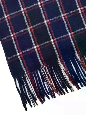 Undercover Check Fringed Scarf