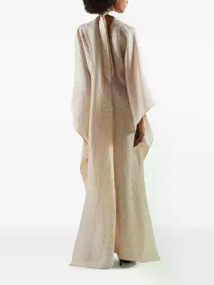 TALLER MARMO Tie-neck Maxi Dress