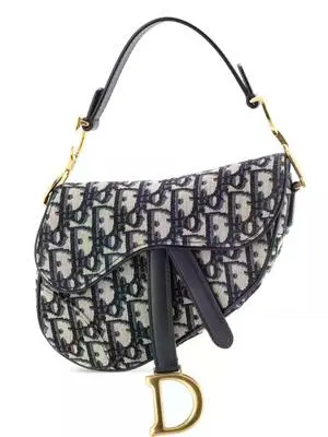 Dior Saddle Handbag Oblique Canvas Mini Shoulder Bag - Blue