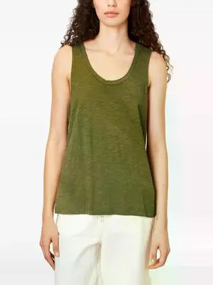 American Vintage U-neck Tank Top - Green