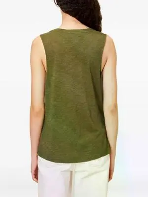 American Vintage U-neck Tank Top - Green