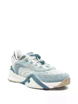 Fendi Lace-up Low Top Sneakers - Blue