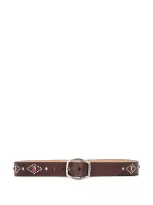 Roberto Cavalli Stone-embellished Belt - Brown
