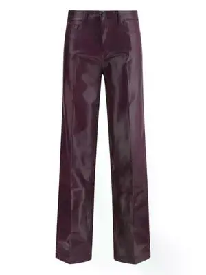 L'Agence Marty Coated Flared Trousers