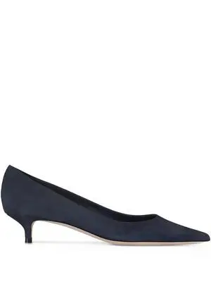 JIMMY CHOO Amelia Pointed-toe Suede Pumps
