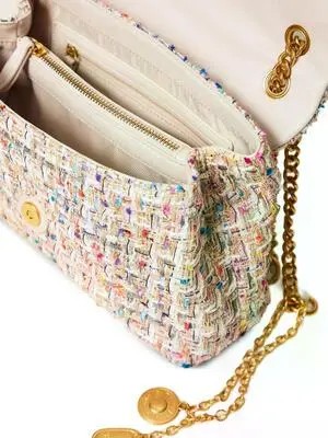 TWINSET Tweed Chain Satchel