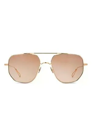 AHLEM X Campbell Addy 19 Square-frame Sunglasses - Gold
