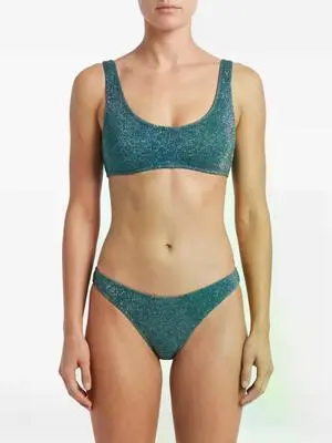 Oseree Scoop-neck Bikini - Blue