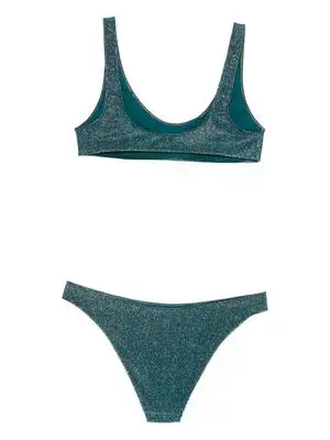 Oseree Scoop-neck Bikini - Blue