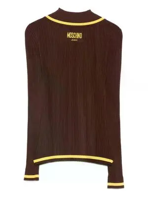Moschino Ribbed Polo Top
