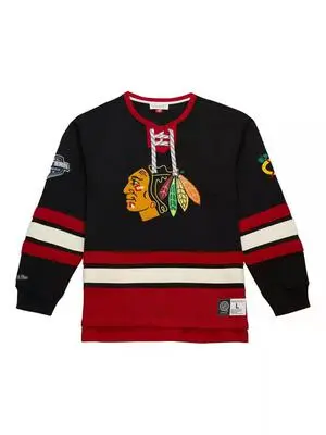 Mitchell & Ness Chicago Hawks Heritage Lace-up Pullover
