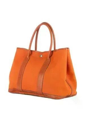 Hermès Leather-trimmed Tote Bag