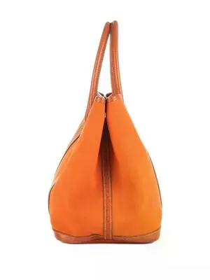 Hermès Leather-trimmed Tote Bag