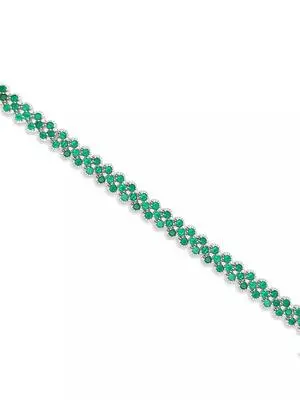 HYT JEWELRY Emerald And Diamond Bracelet