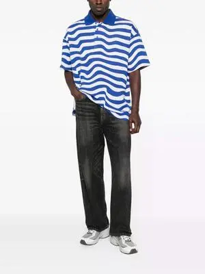 NAPAPIJRI Striped Polo Shirt - Blue