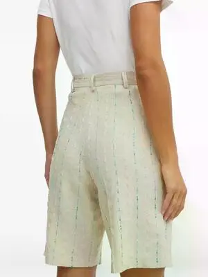 FRACOMINA Striped Pleated Shorts