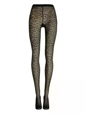 Wolford Floral Tights - Black