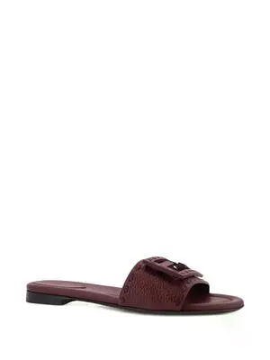 Fendi Embossed Logo Strap Sandals