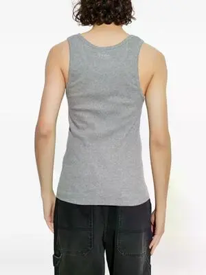 Vetements Graphic Ribbed Tank Top