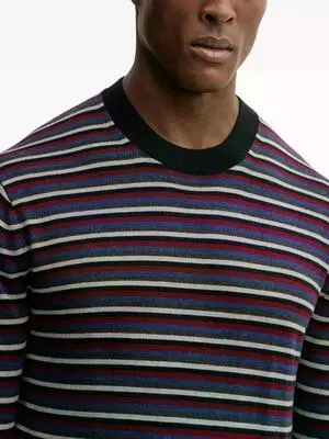 Armani Exchange Striped-pattern Round-neck Sweater