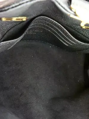 LOUIS VUITTON Madeleine Handbag Monogram Empreinte Leather Nano Satchel - Black