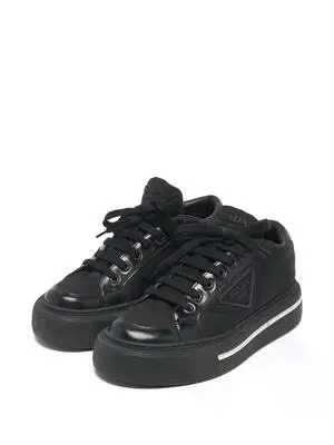 Prada Lace-up Leather Sneakers