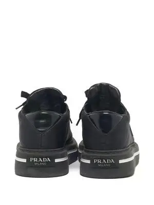 Prada Lace-up Leather Sneakers