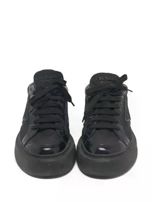 Prada Lace-up Leather Sneakers