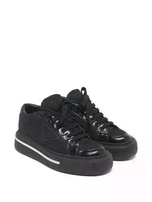 Prada Lace-up Leather Sneakers