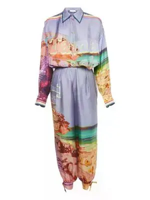 Zimmermann Printed Silk Suit