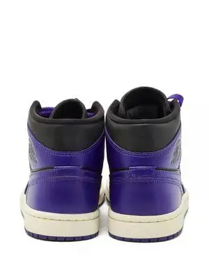 JORDAN 1 Mid Leather Sneakers - Purple