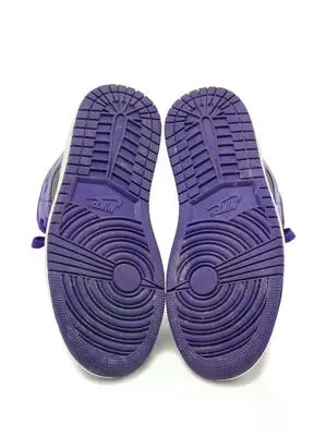 JORDAN 1 Mid Leather Sneakers - Purple