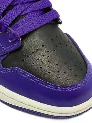 JORDAN 1 Mid Leather Sneakers - Purple