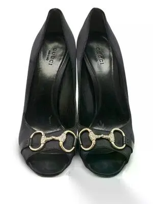 Gucci Horsebit Peep-toe Pumps