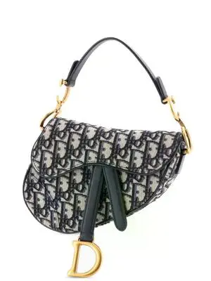 Dior Saddle Handbag Oblique Canvas Mini Shoulder Bag - Blue