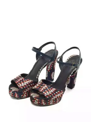 Tory Burch Brocade Block-heel Sandals