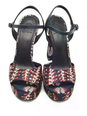 Tory Burch Brocade Block-heel Sandals