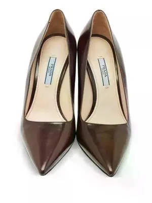 Prada Pointed-toe Leather Pumps