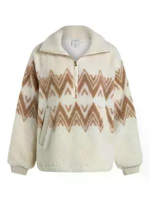 Varley Half-zip Sherpa Sweater - Neutrals