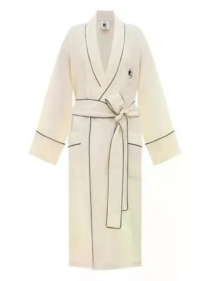 Sleeper Paros Piped Robe - Neutrals
