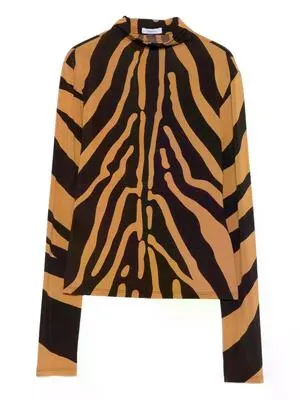 FERRAGAMO Zebra Print Top