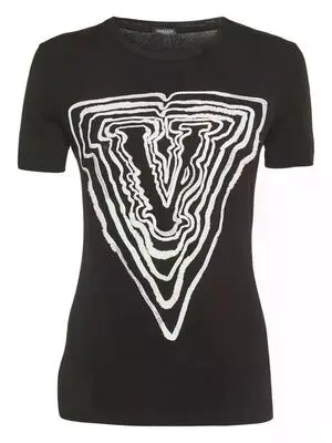 Versace Embroidered Logo T-shirt