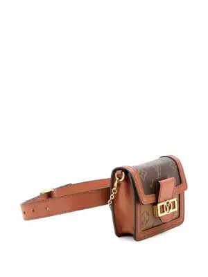LOUIS VUITTON Dauphine Bumbag Reverse Monogram Canvas Bb Belt Bag - Brown