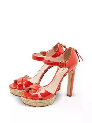 Miu Miu Platform Cross-strap Heeled Sandals