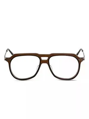 Matsuda Browline Eyeglasses - Brown