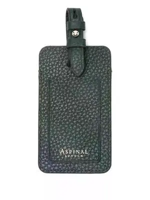 ASPINAL OF LONDON Pebble Luggage Tag - Green