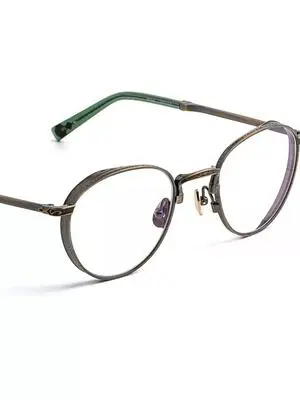 Matsuda Round Metal Eyeglasses - Brown