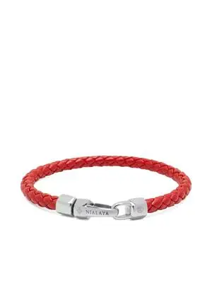 NIALAYA JEWELRY Braided Bracelet - Red