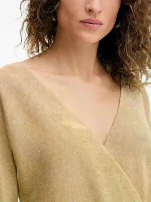 FRACOMINA V-neck Buckle Sweater
